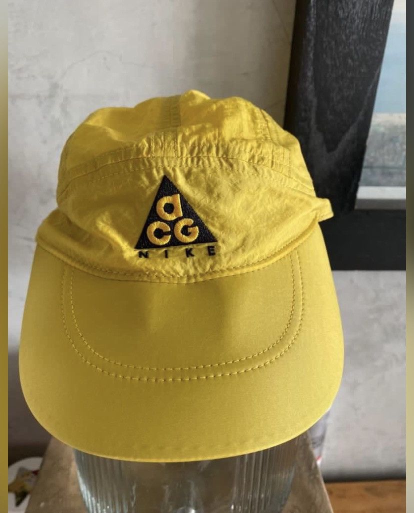 Nike ACG Acg yellow nylon cap | Grailed
