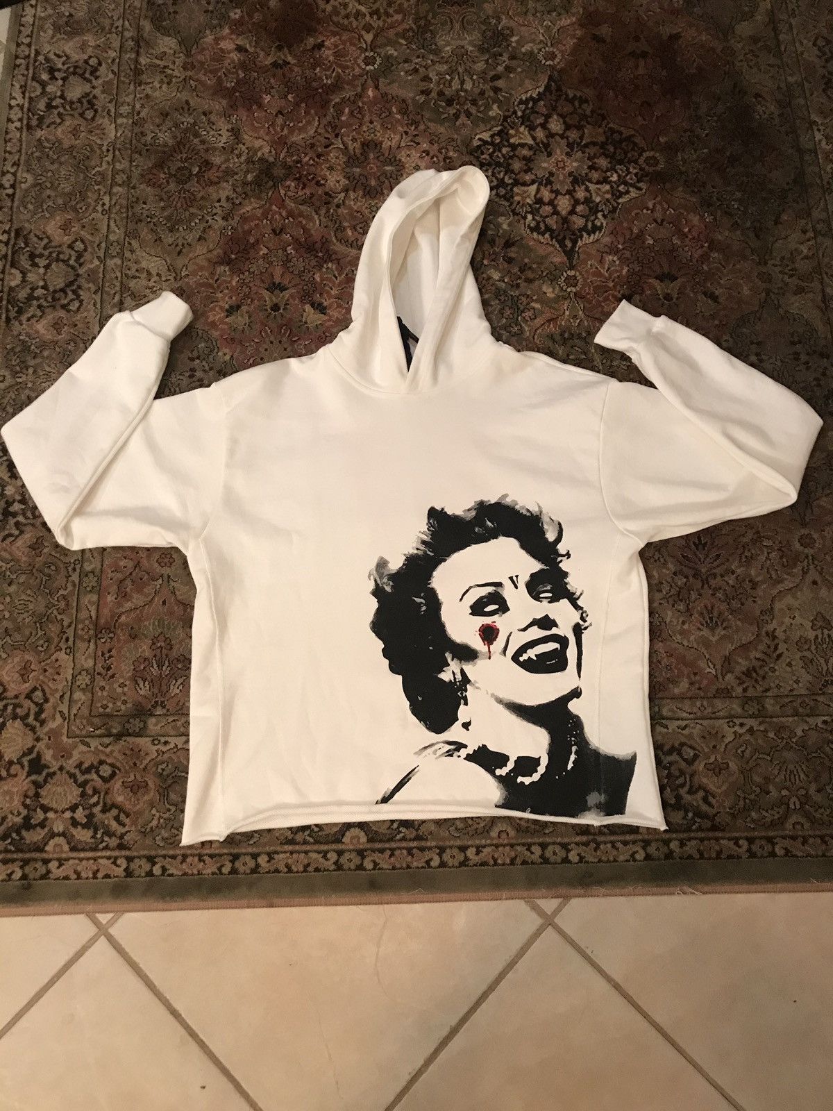 Vlone VLONE GIRL PEARLS MARILYN MONROE VAMPIRE HOODIE | Grailed