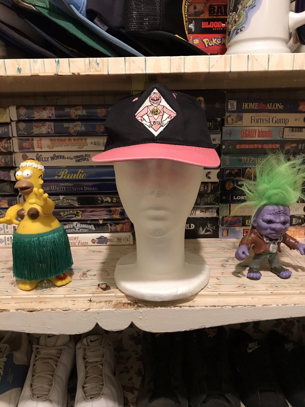Vintage Vintage 90s Pink Power Rangers Hat | Grailed