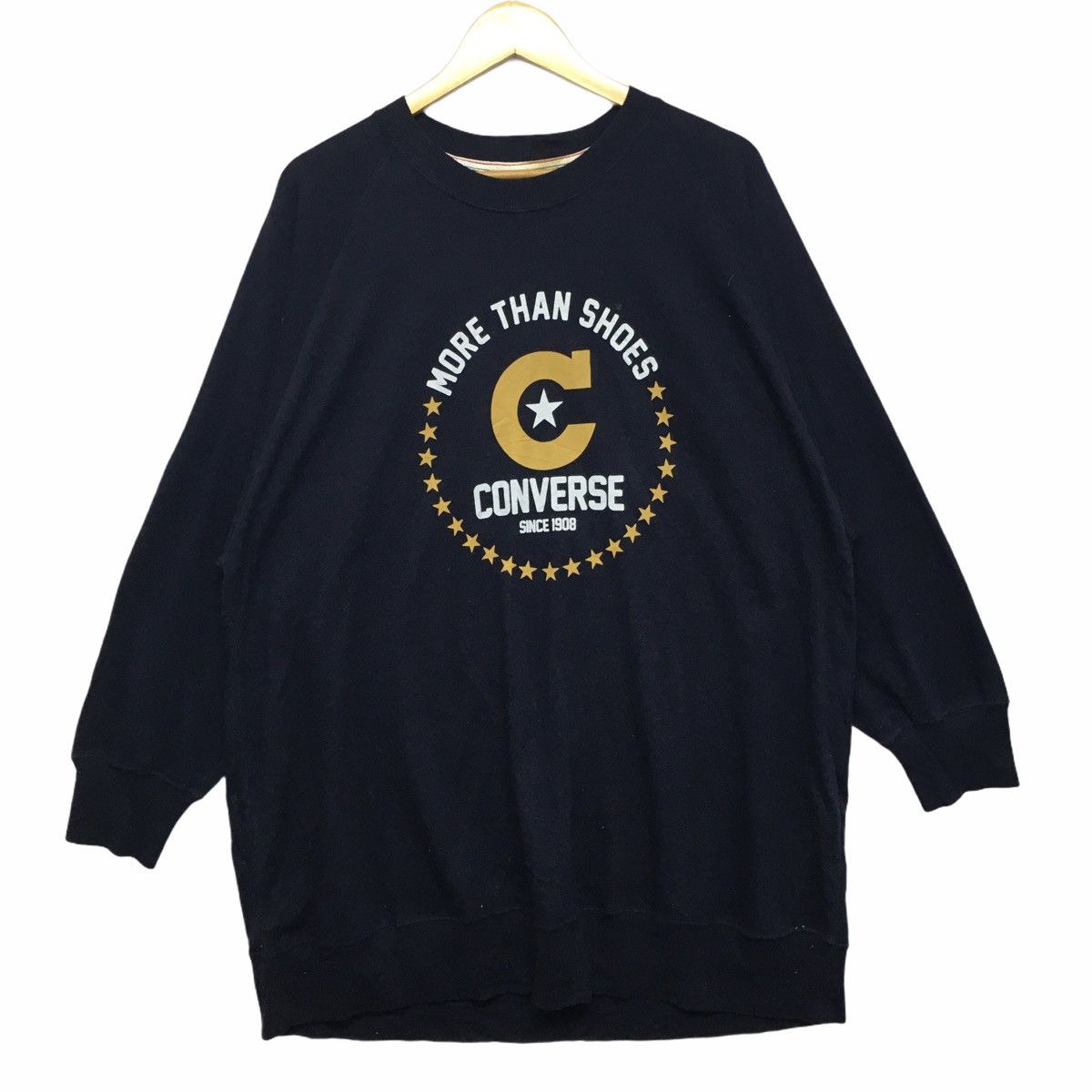 Converse Vintage Converse All Star Big Logo Dark Blue Sweatshirt XL ...