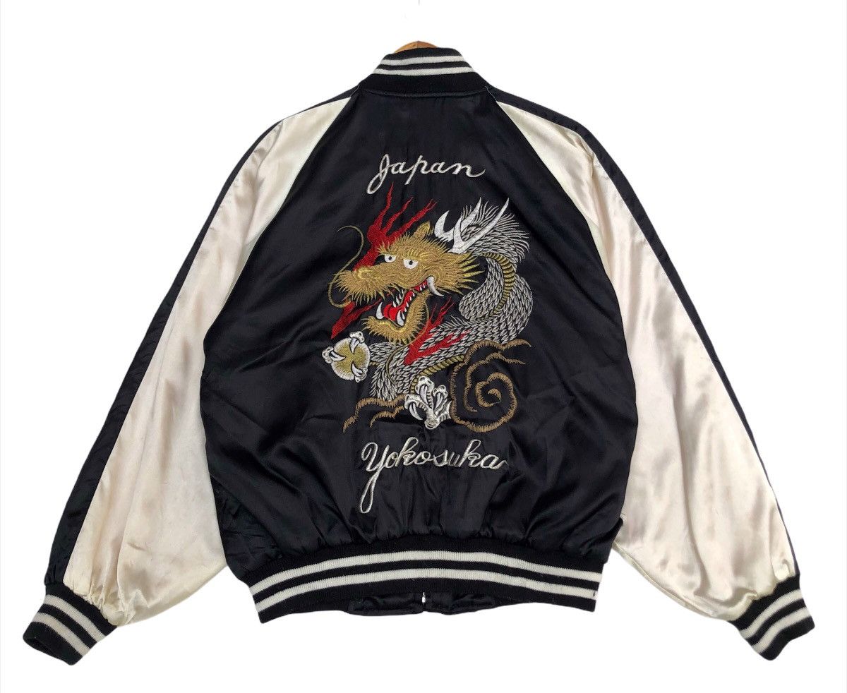 Japanese Brand SUKAJAN Yokosuka Dragon Yakuza Fighter Embroidered ...