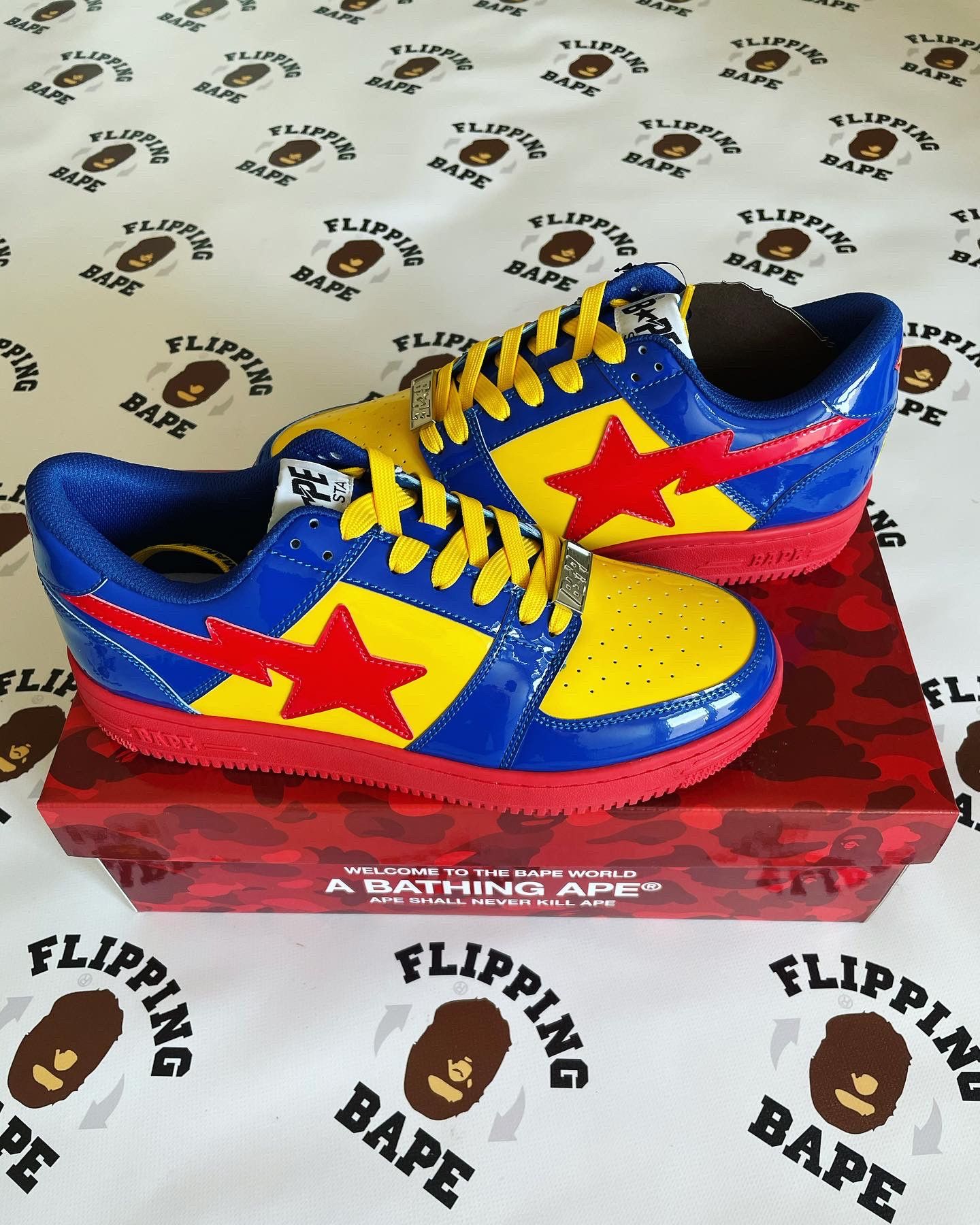 Bape BAPE X DC SUPERMAN BAPE STA LOW | Grailed
