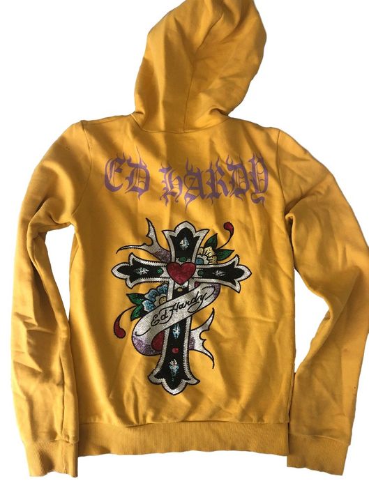 Ed Hardy Yellow Ed Hardy Jacket | Grailed