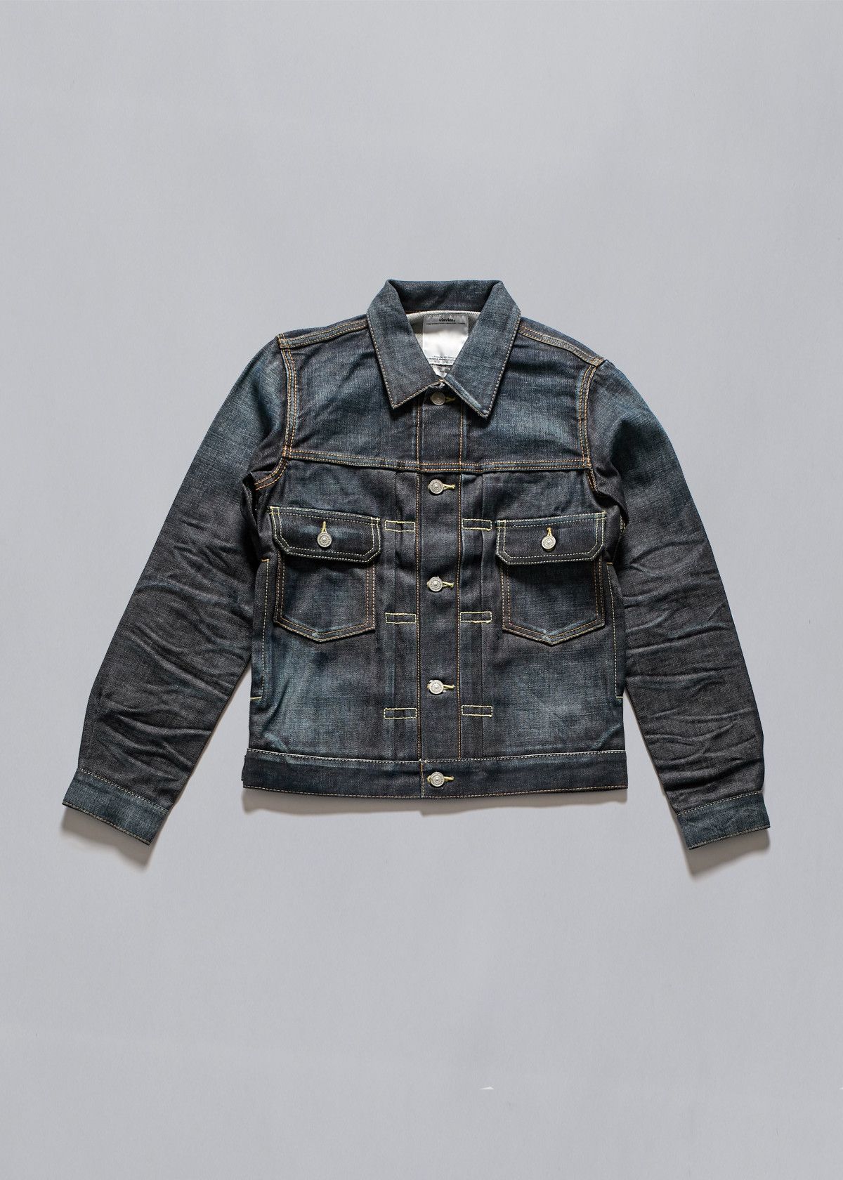 Visvim NON-WASHED DENIM 101 JUMBO JACKET - 0 | Grailed