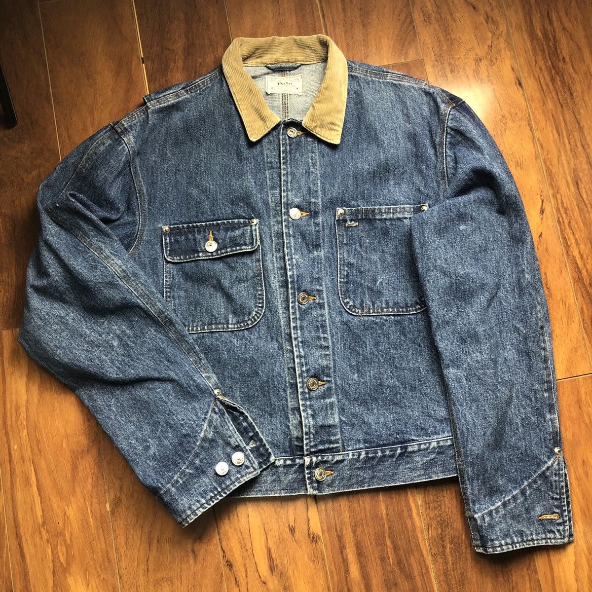 Polo Ralph Lauren Vintage Polo Denim jacket size small Kanye west | Grailed