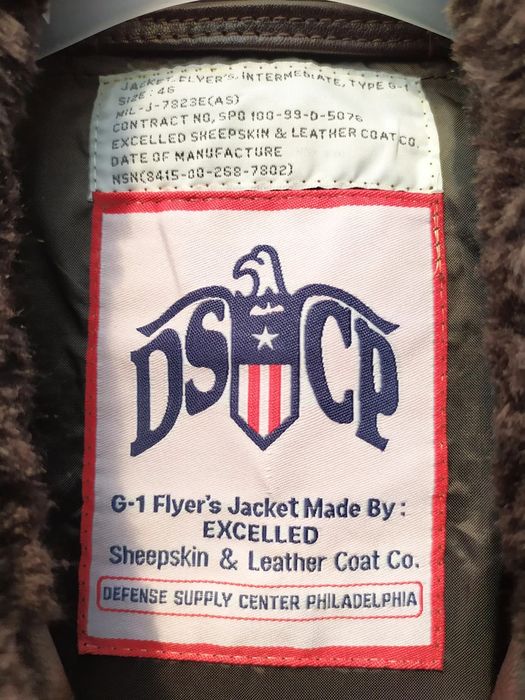 Excelled EXCELLED LEATHER USN JACKET FLYERS INTERMEDIATE TYPE G-1 | Grailed