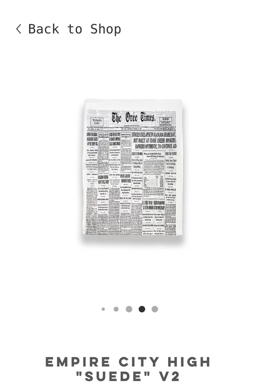 Oree New York Empire City High V2 “Suede” | Grailed