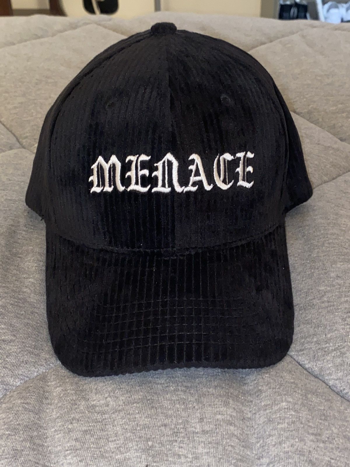 Menace Menace Black Corduroy Snap-back | Grailed