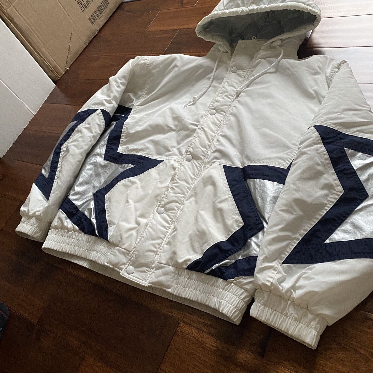 Supreme Supreme Stars Puffy jacket | Grailed