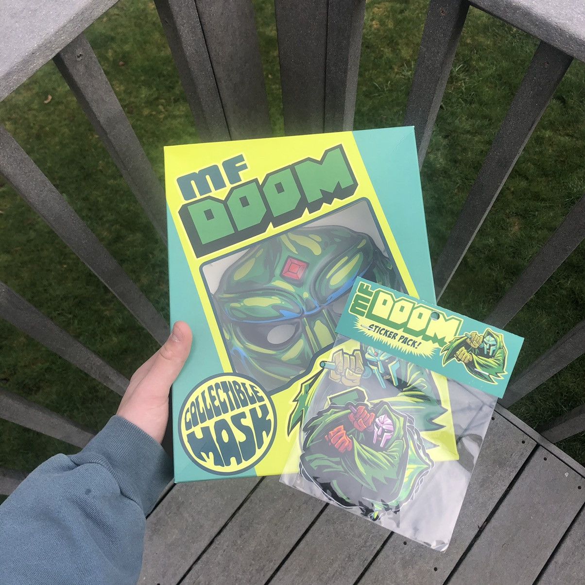 Mf Doom MF Doom Collectible mask and sticker pack | Grailed