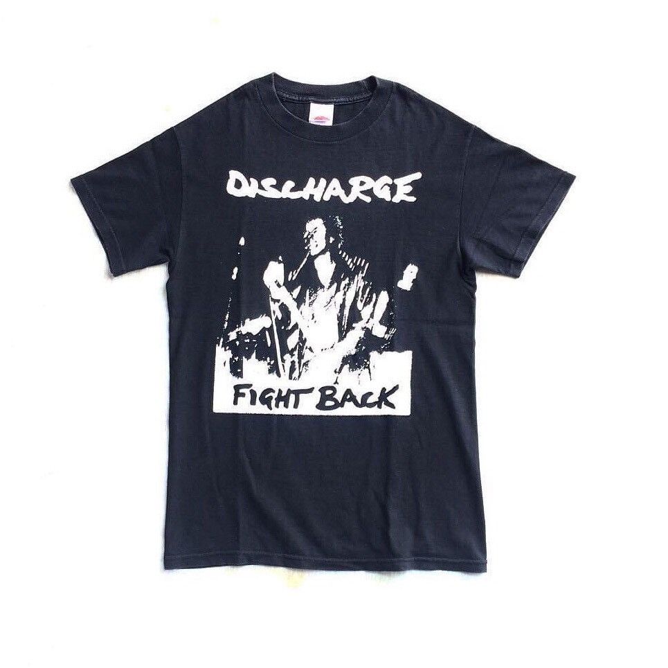 Band Tees × Vintage vintage discharge fight back punk rock band t shirt | Grailed