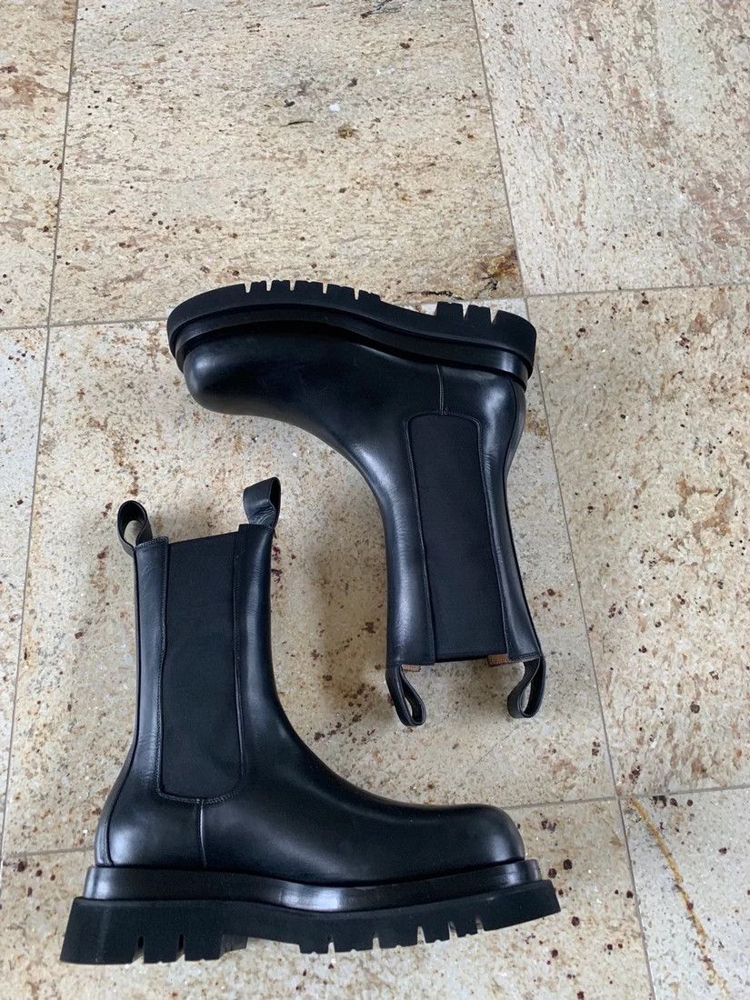 Bottega Veneta BV Lug Boots in Black | Grailed