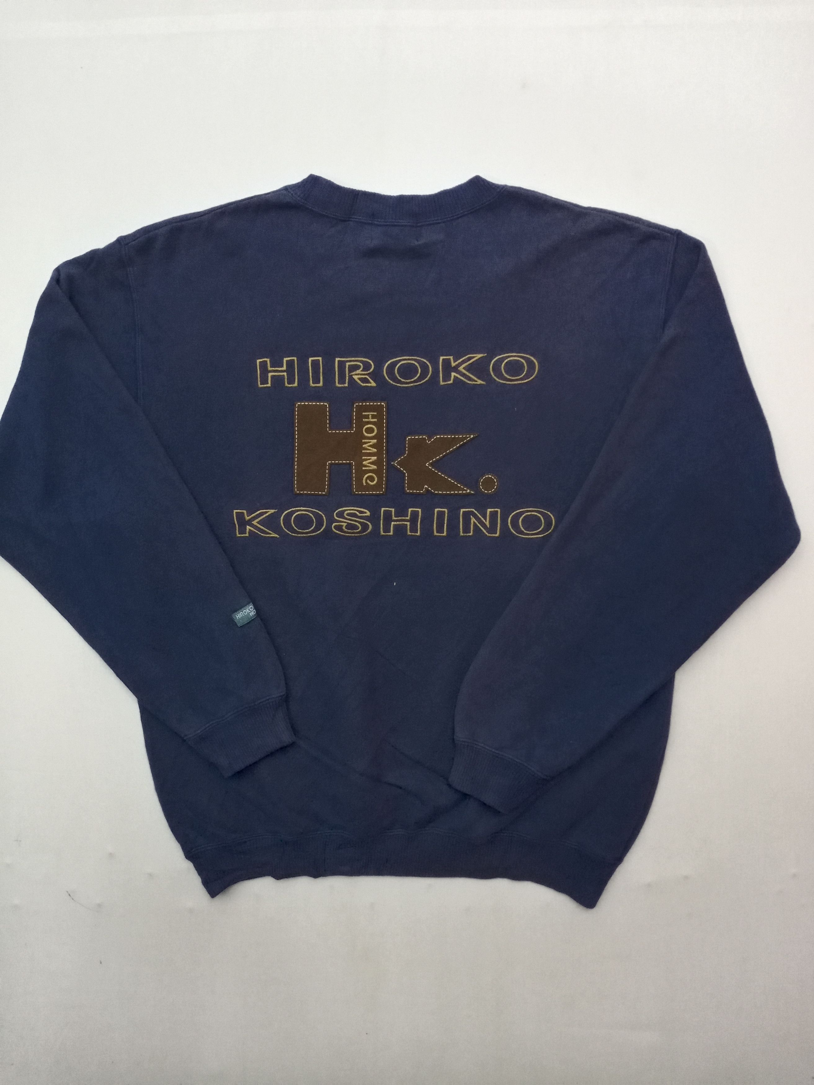 Japanese Brand Vintage Hiroko Koshino Spell out Big Logo Sweatshirt ...