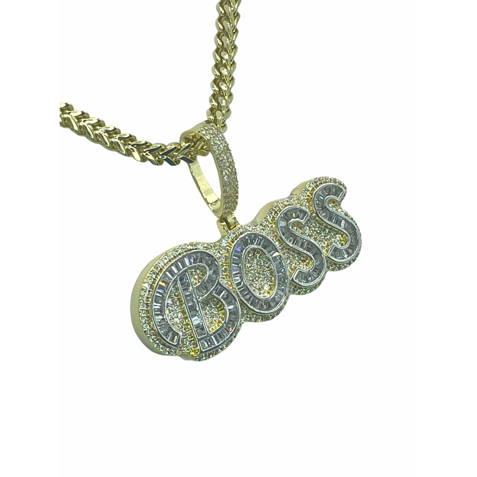 Other BOSS Pendant Necklace 14K Gold Finish | Grailed