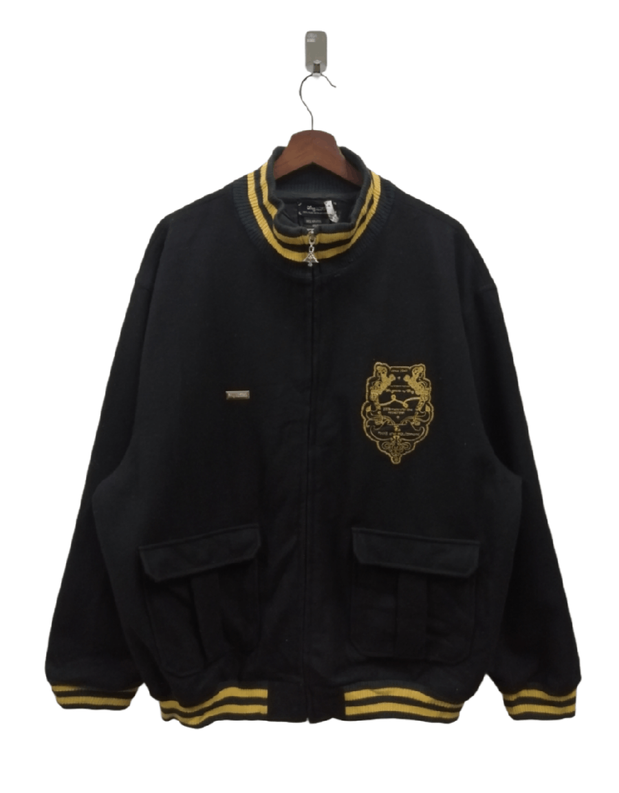 Japanese Brand LRG Roots And Equipment Wool Bomber Jacket | Grailed