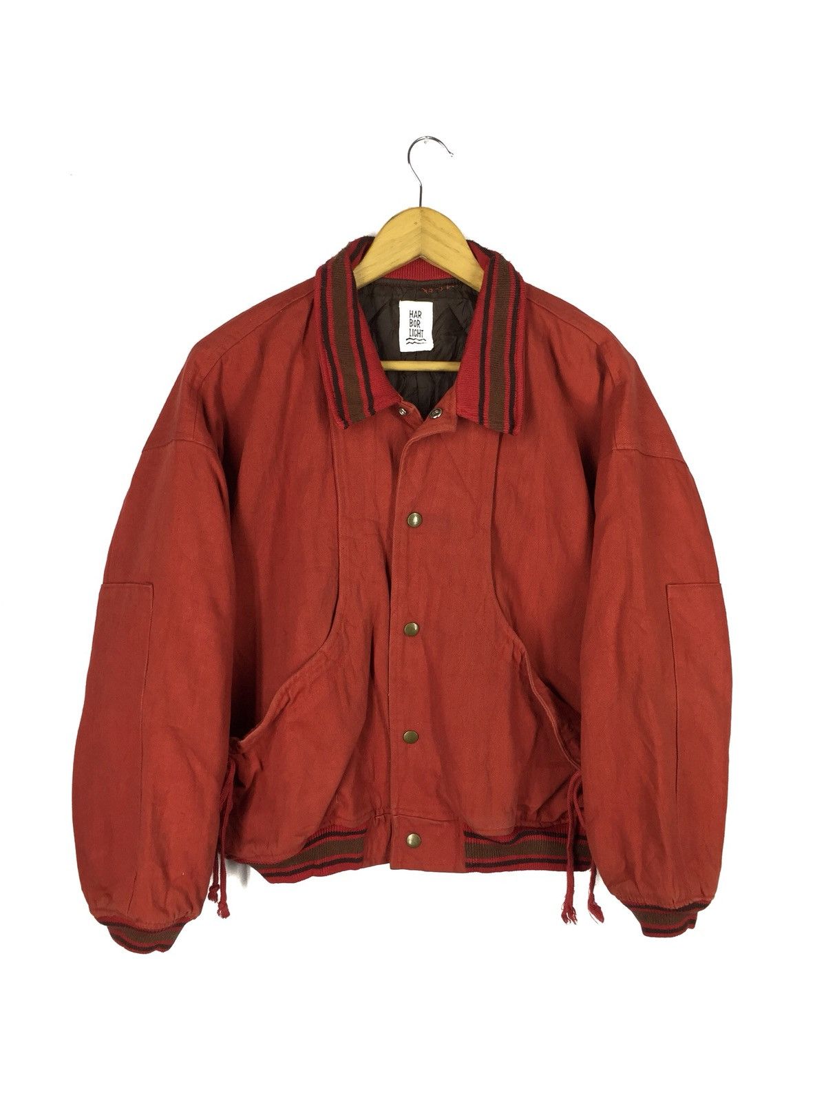 Vintage (CLEAR) Bomber jacket Harborlight climate embroidery | Grailed