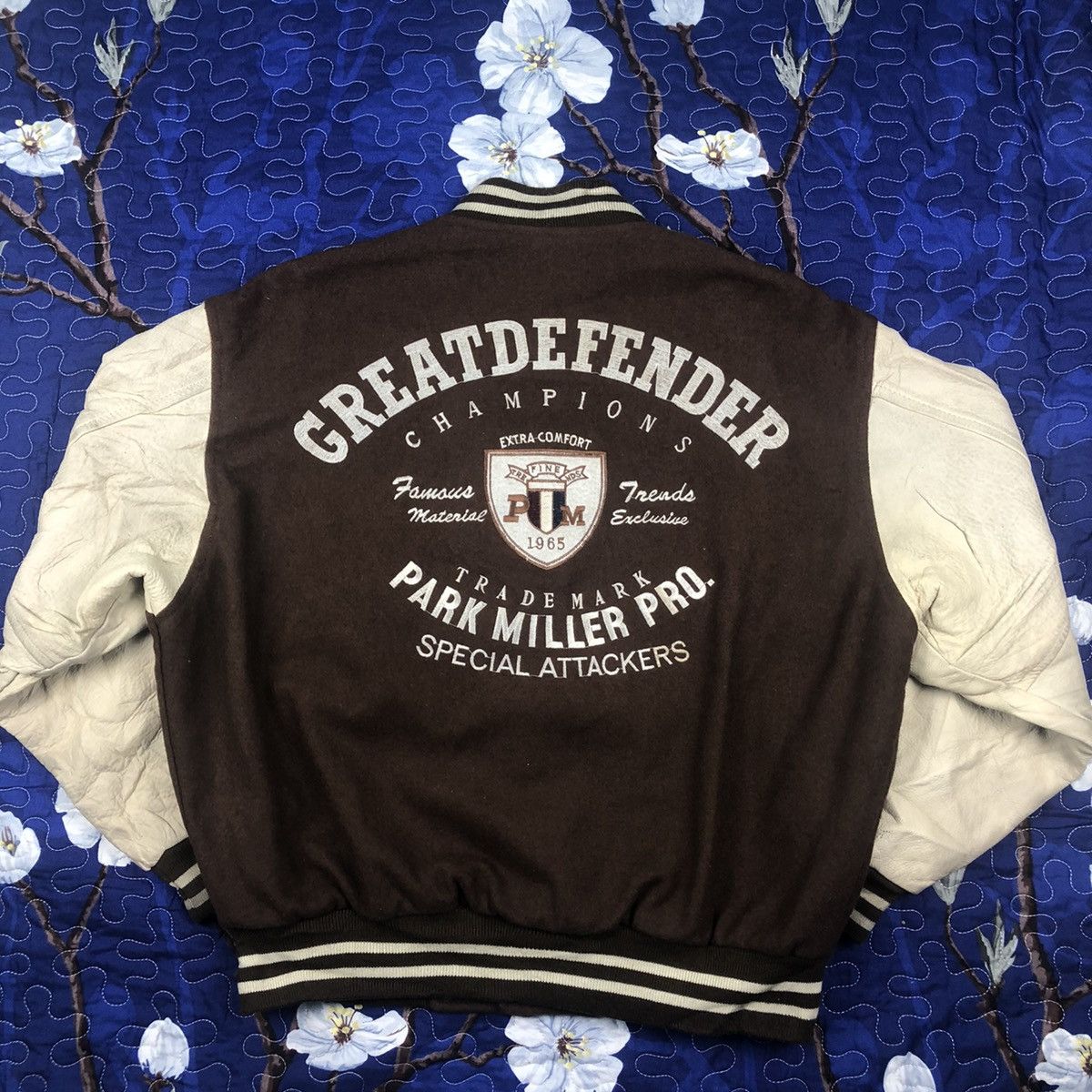 Varsity Jacket × Vintage vintage park miller varsity jacket brown | Grailed