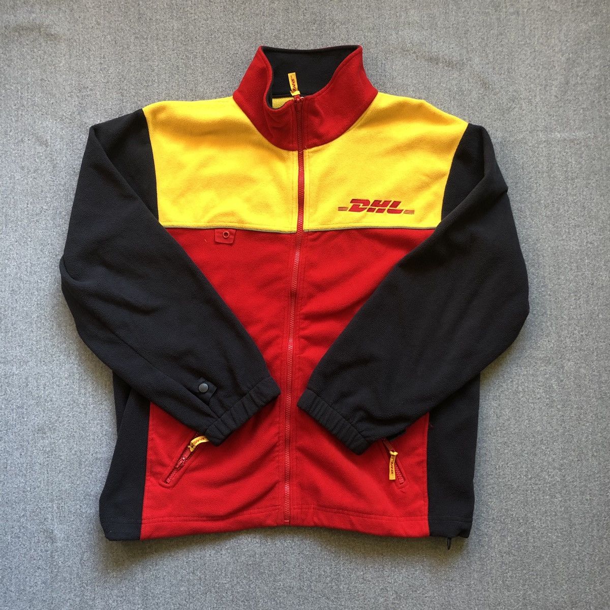 Vintage Vintage DHL fleece jacket | Grailed