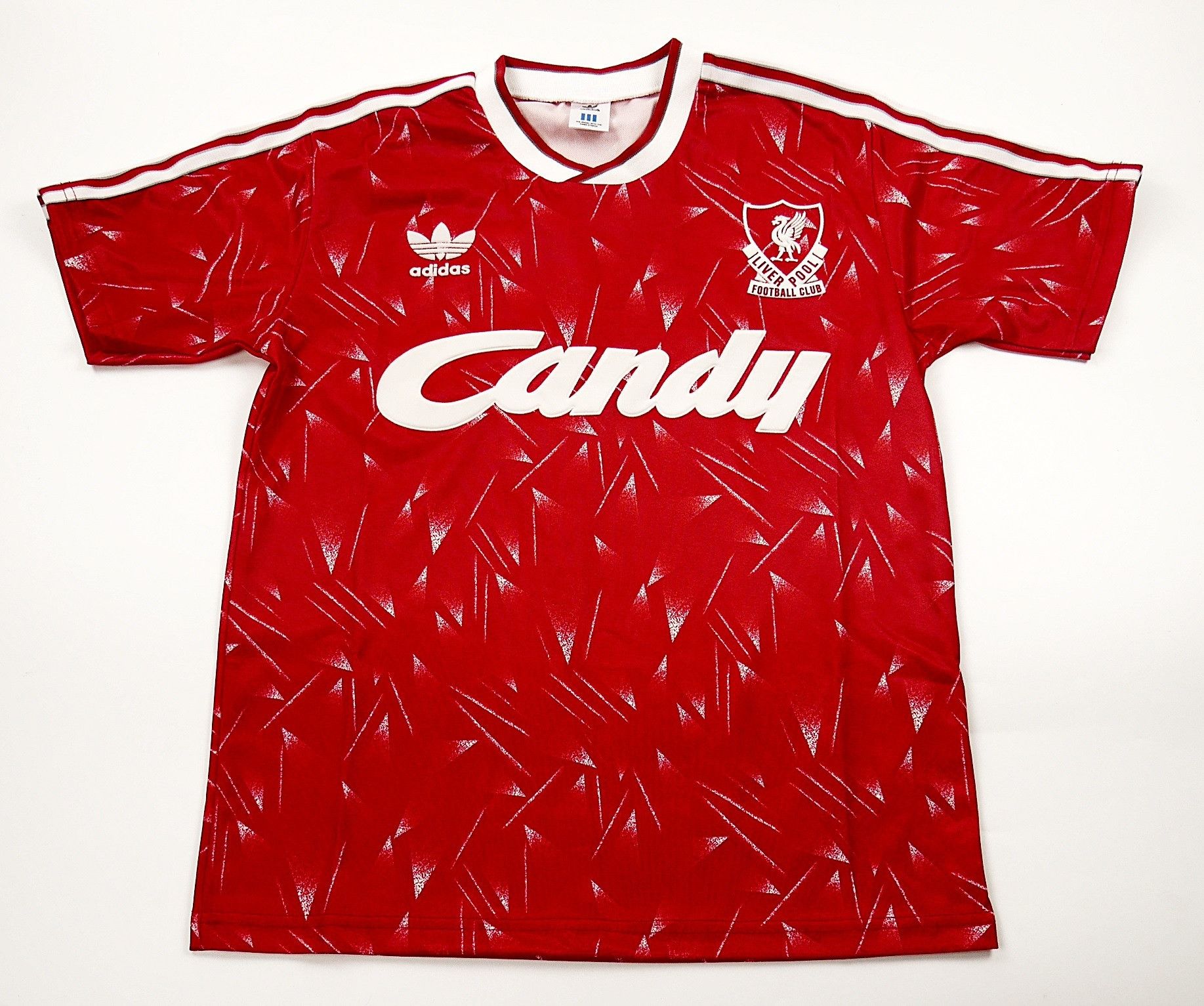 Adidas × Vintage Liverpool 1990 Candy Soccer Jersey Football Shirt L ...