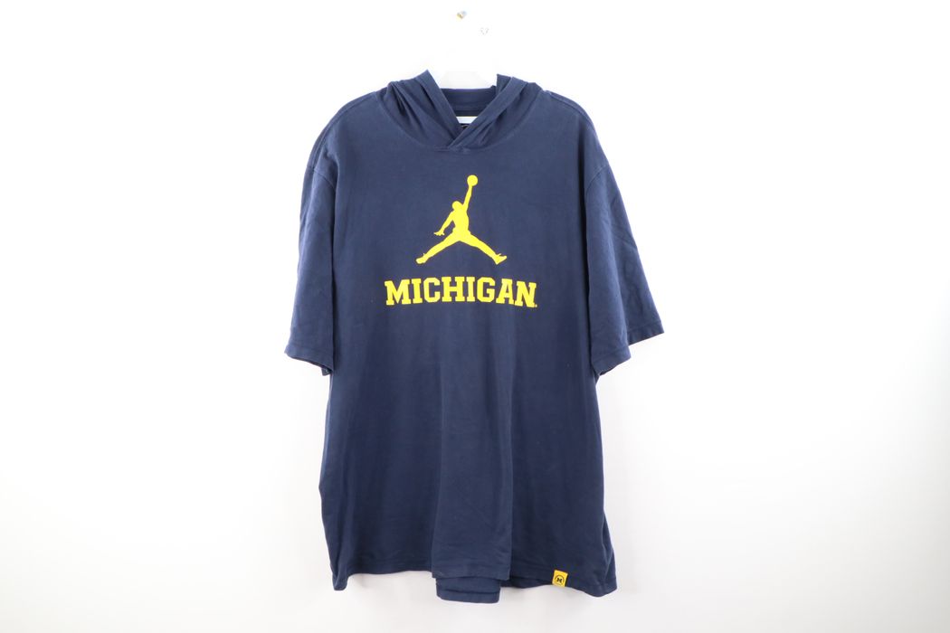 Nike Nike Air Jordan University of Michigan Jumpman Hoodie Shirt | Grailed