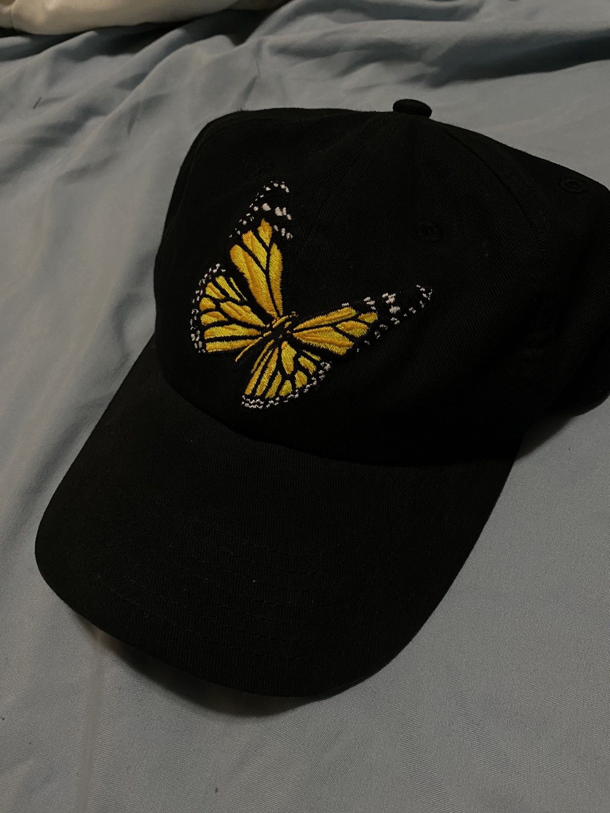Palm Angels Palm angels butterfly hat cap black | Grailed