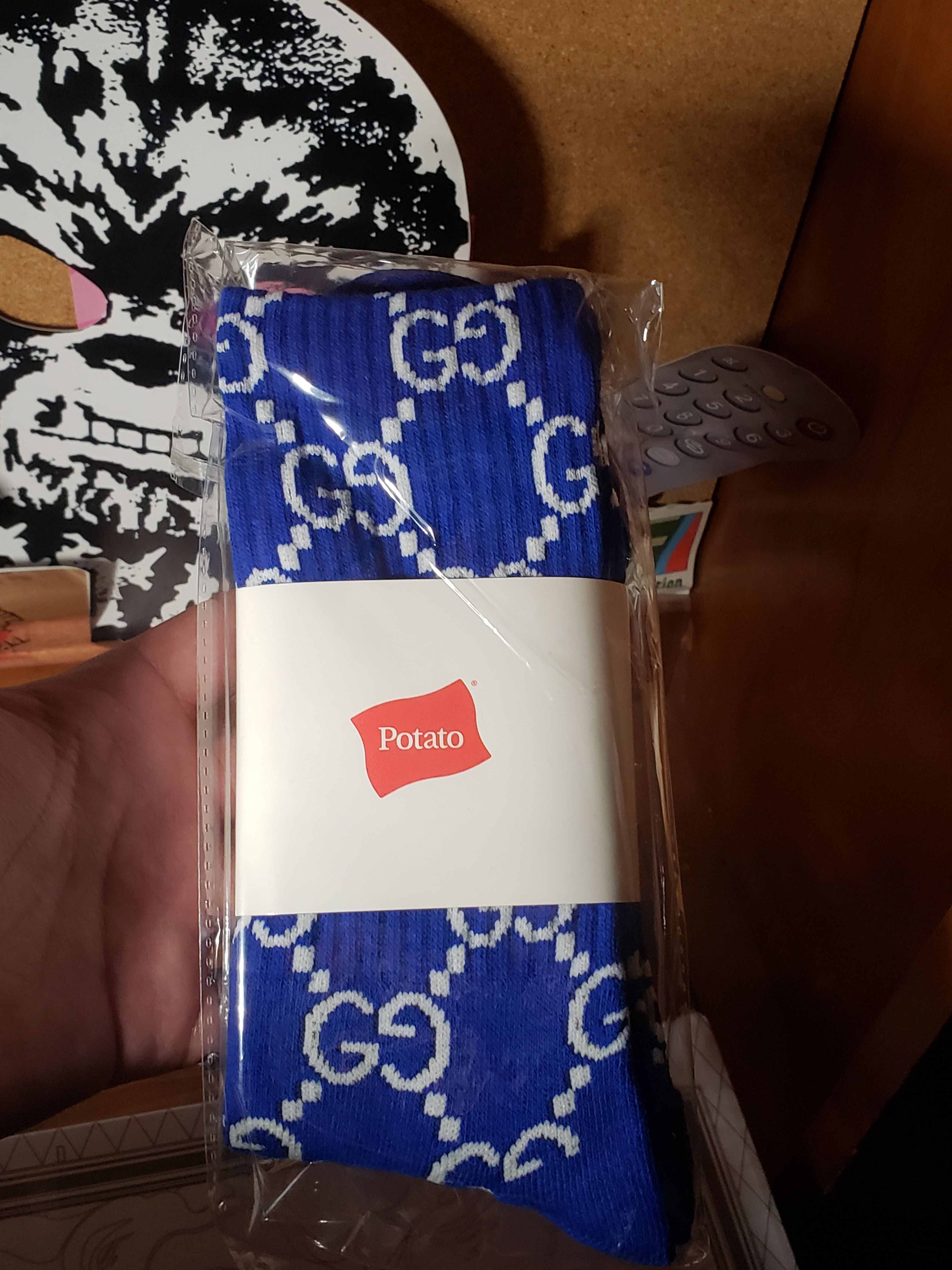 Imran Potato BLUE GUCCI SOCKS | Grailed