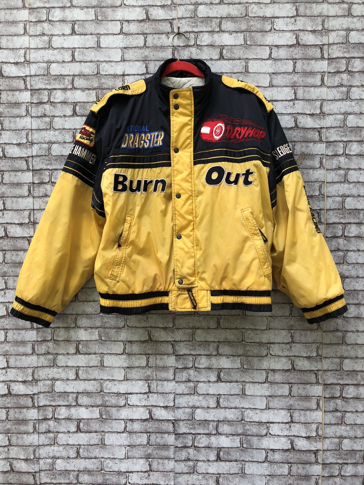 Vintage VTG Yellow Corn motorcycle jacket. | Grailed