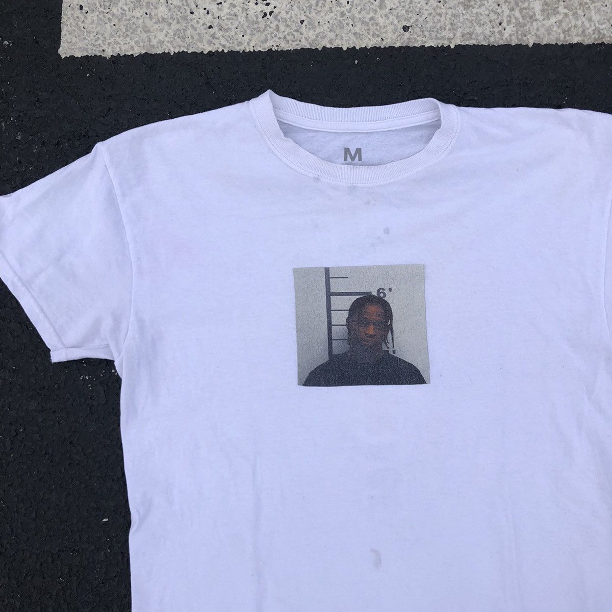 Hype × Streetwear × Travis Scott Travis Scott Free the Rage Mugshot Tee ...
