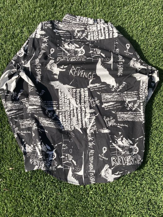 Revenge Revenge Graffiti Button Up | Grailed