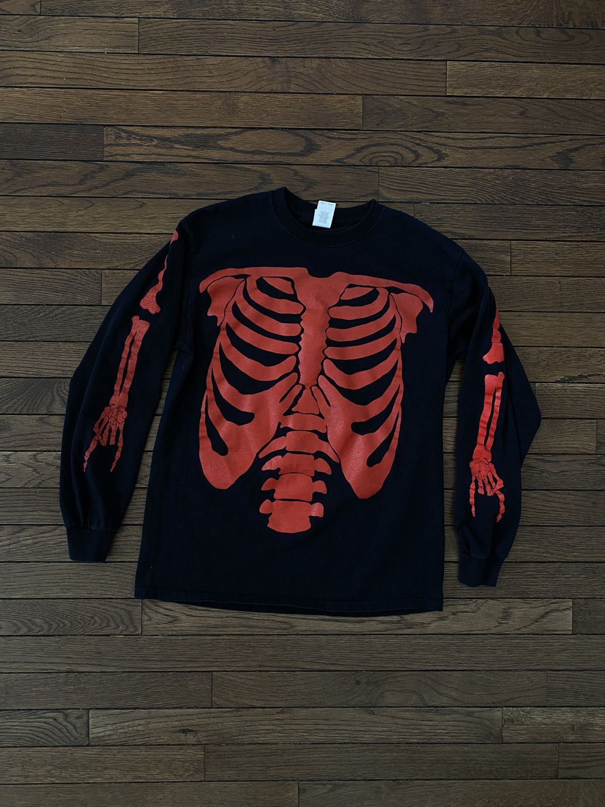 Playboi Carti Playboi Carti Die Lit Skeleton Bones Tour Long Sleeve Red ...