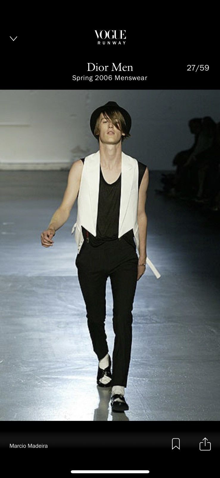 Dior × Hedi Slimane Dior homme 2006ss runway vest EU48 | Grailed