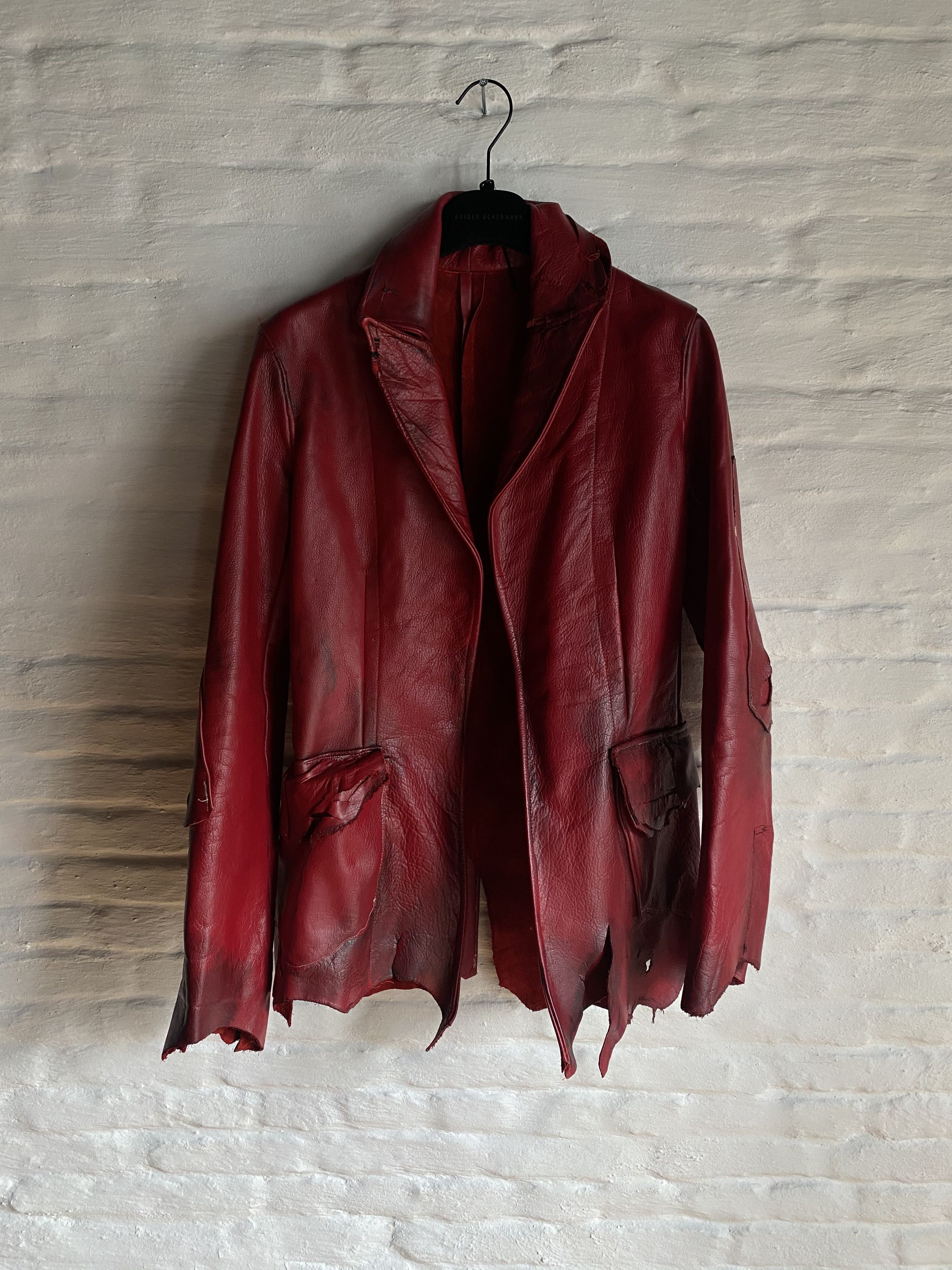 Greg Lauren Distressed Greg Lauren Leather Jacket | Grailed