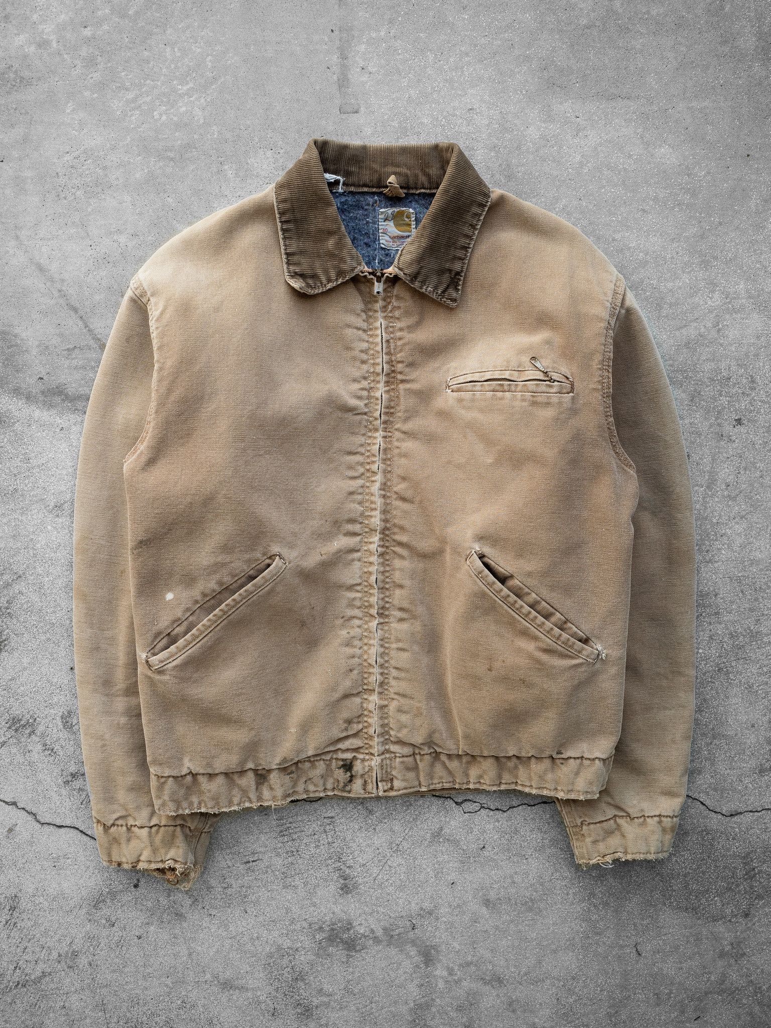 Vintage 1970s Stained & Distressed Detroit Jacket | Grailed