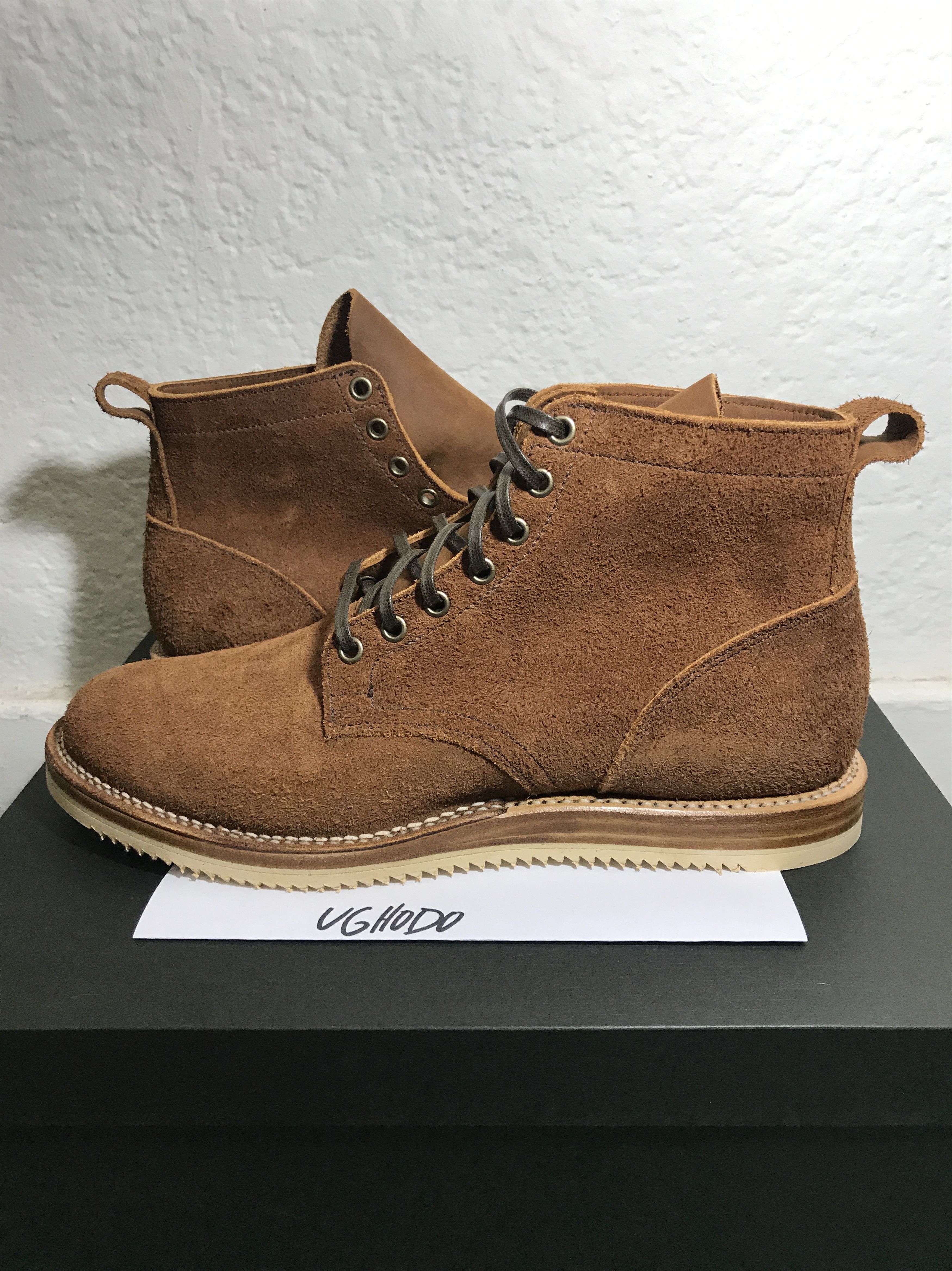 Viberg Mini Ripple Service Boot Aged Bark Roughout | Grailed