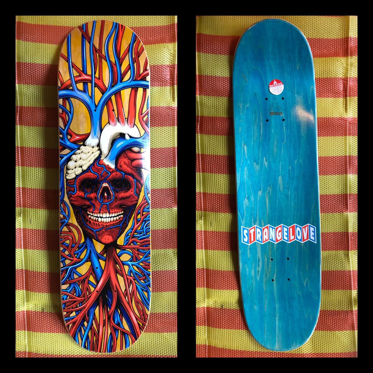 Other strangelove sean cliver heart-skull skateboard deck (2020) | Grailed