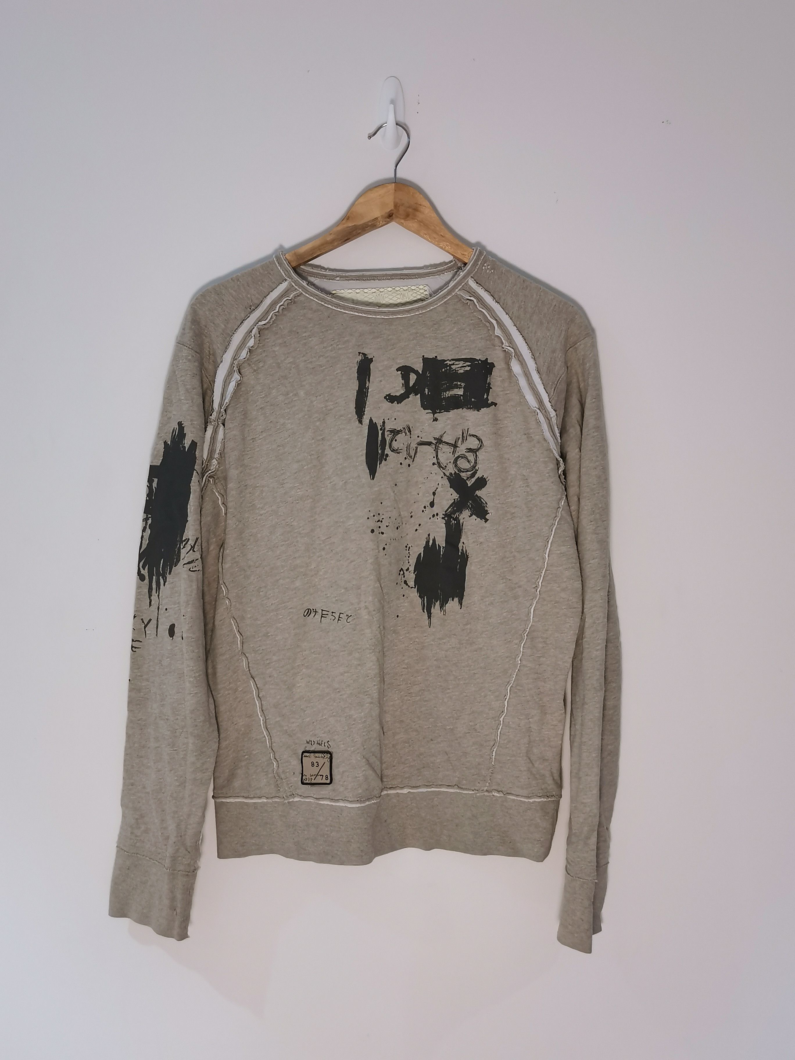 Diesel × Japanese Brand Grey Diesel Rising Sun sweater | Grailed