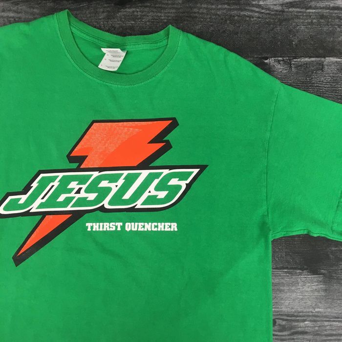 Vintage 2000s Jesus Gatorade Parody T-shirt | Grailed