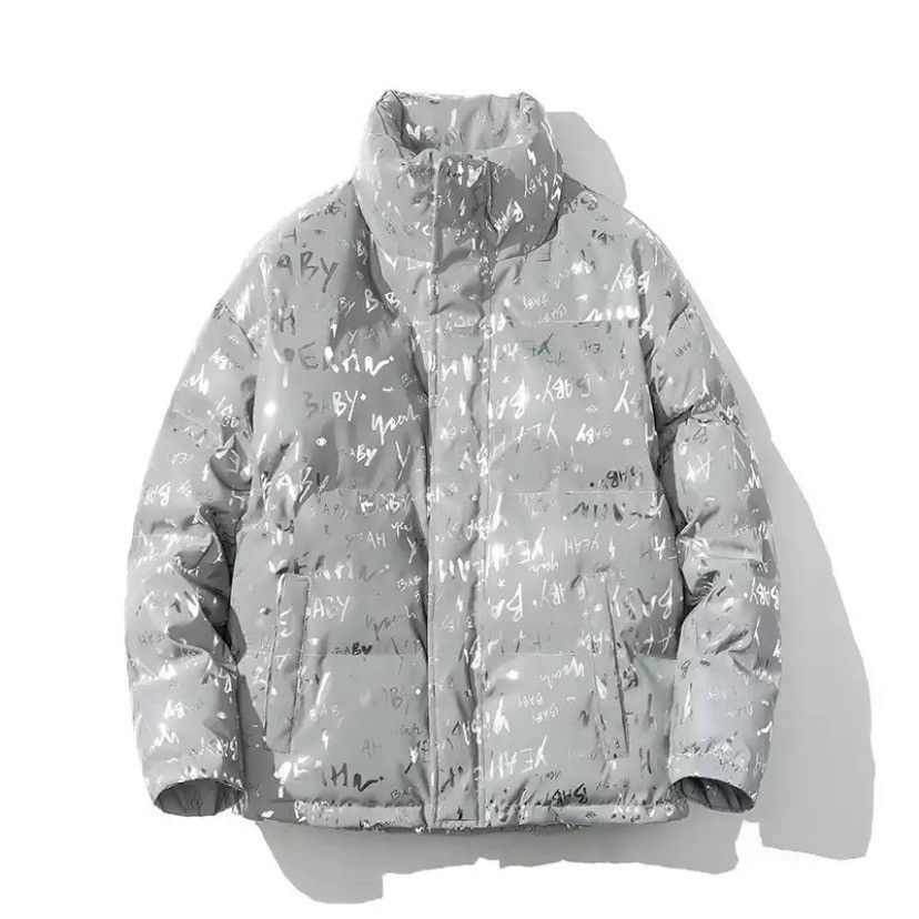Vintage Japanese style vintage down jacket punk streetwear oversize ...