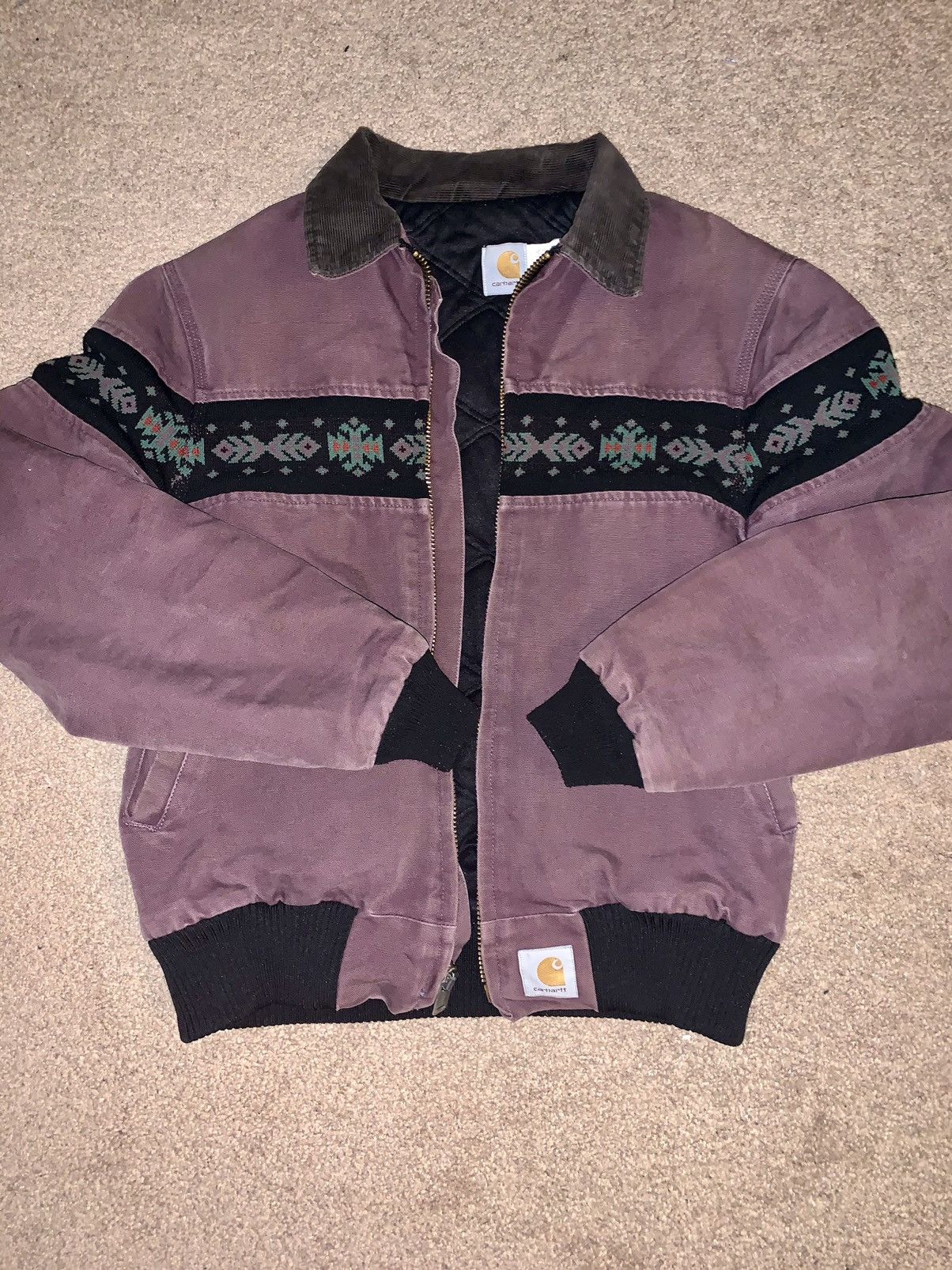 Carhartt × Vintage Vintage Aztec Carhartt Jacket | Grailed