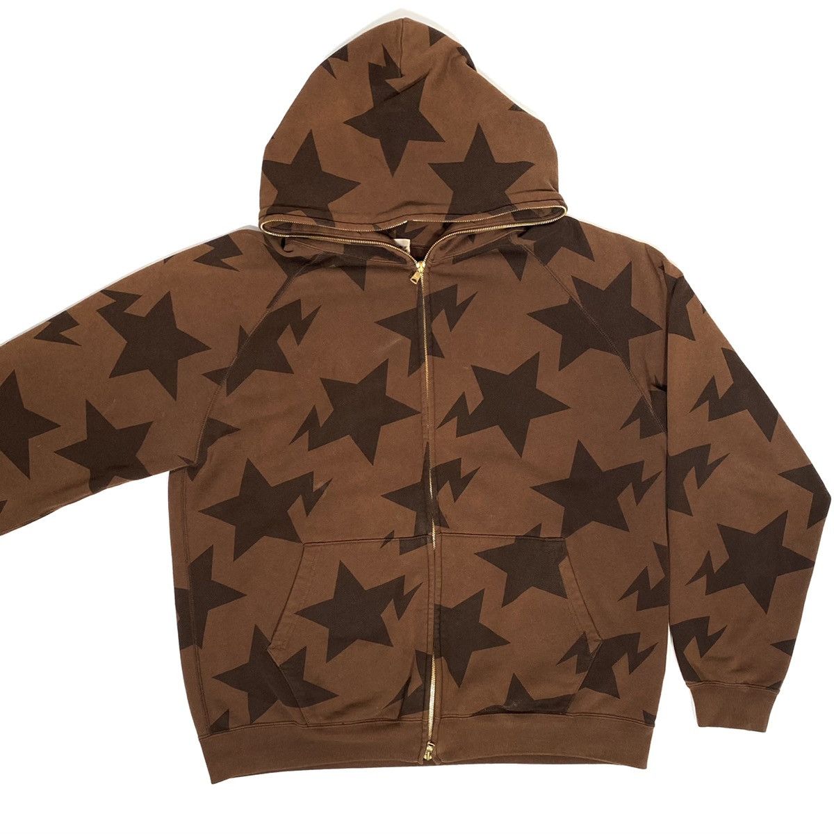 Bape × Streetwear × Vintage Early Y2K Nigo Brown Bape Sta Hoodie TRAVIS ...