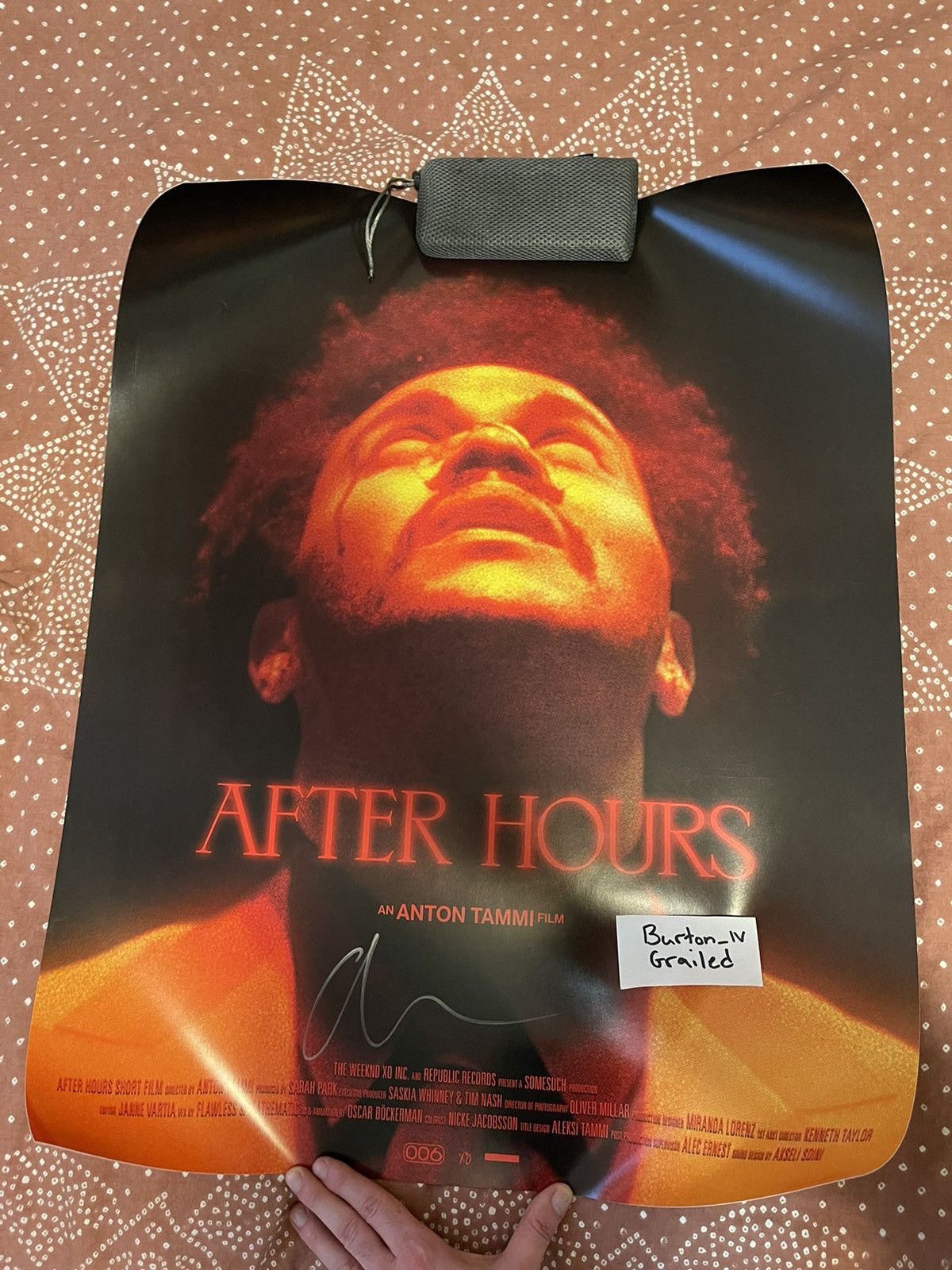 The Weeknd The Weeknd Movie Poster *Hand Signed* | Grailed