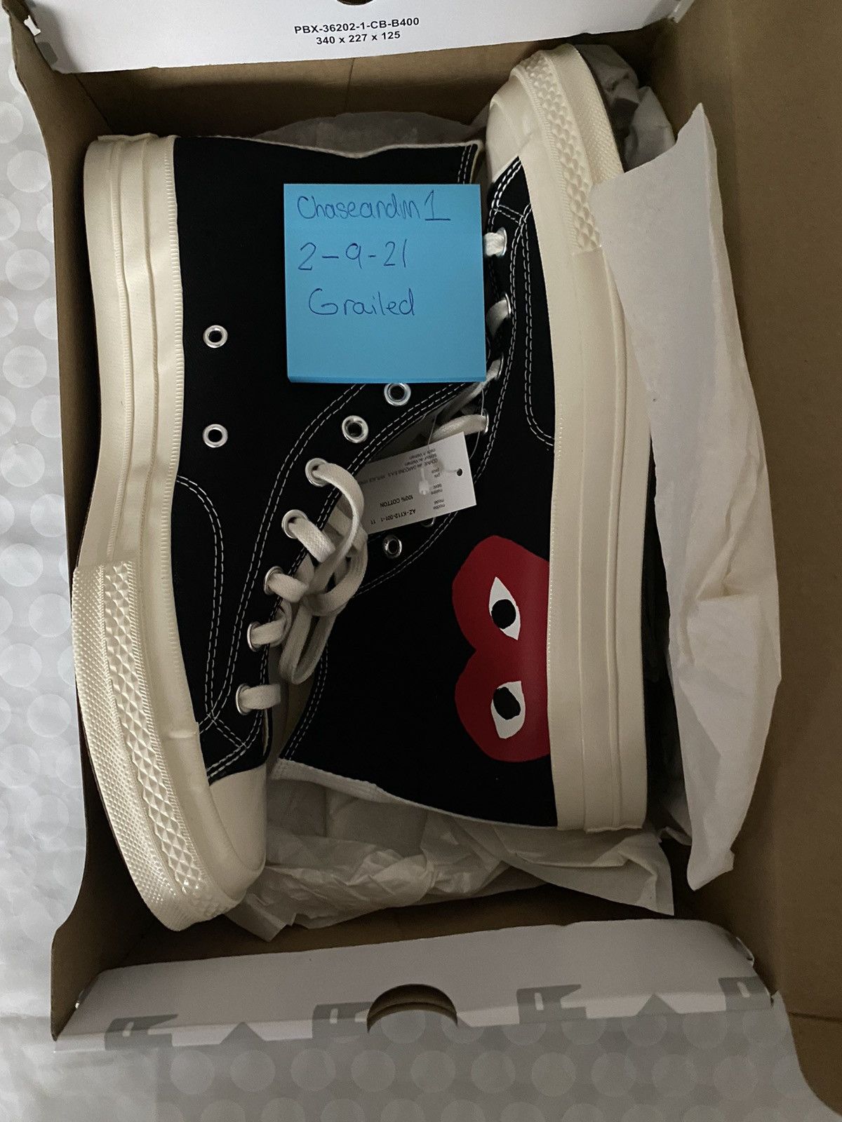 Comme des Garcons Comme des Garcons x Chuck Taylor All Star High Play ...