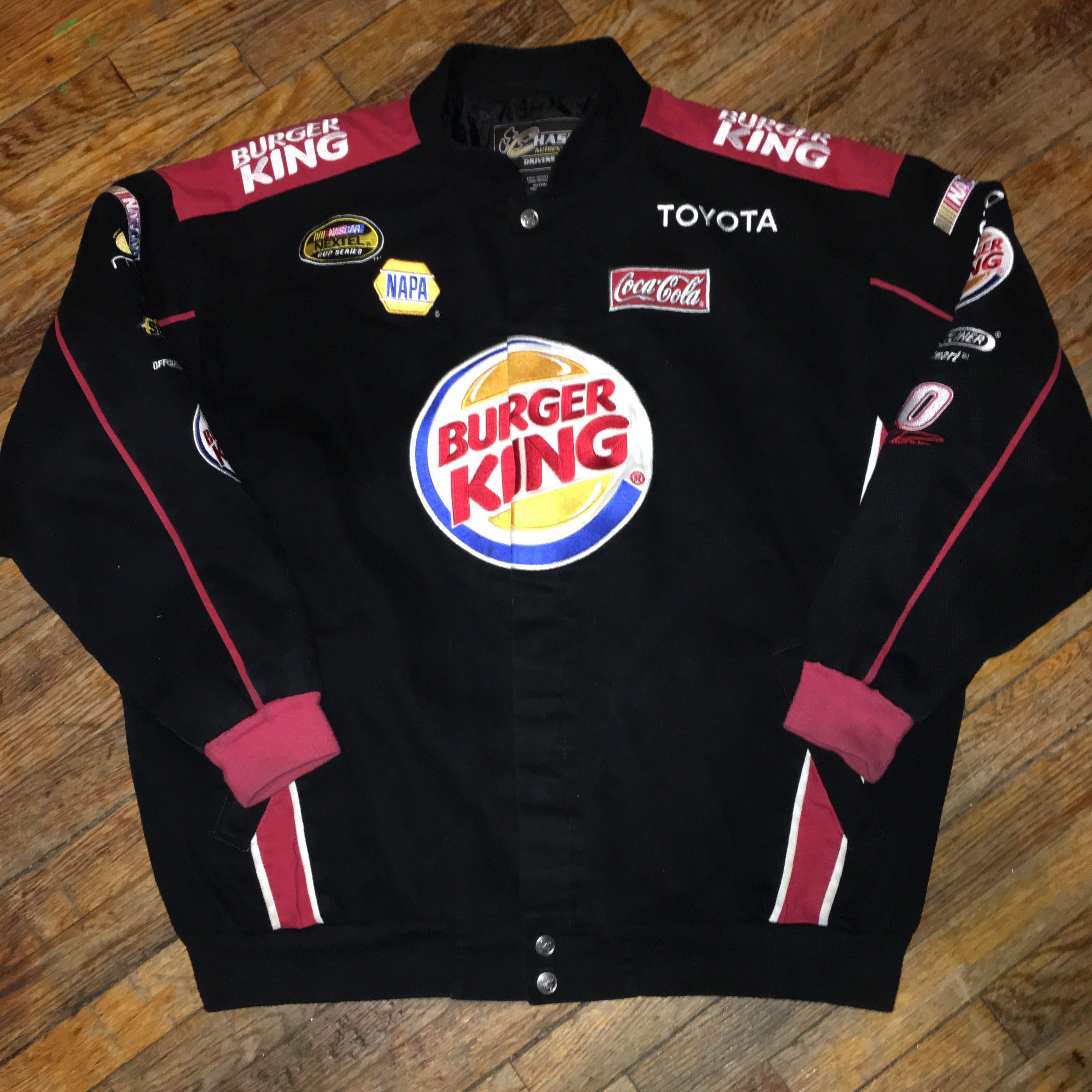 Chase Authentics VINTAGE BURGER KING NASCAR JACKET | Grailed