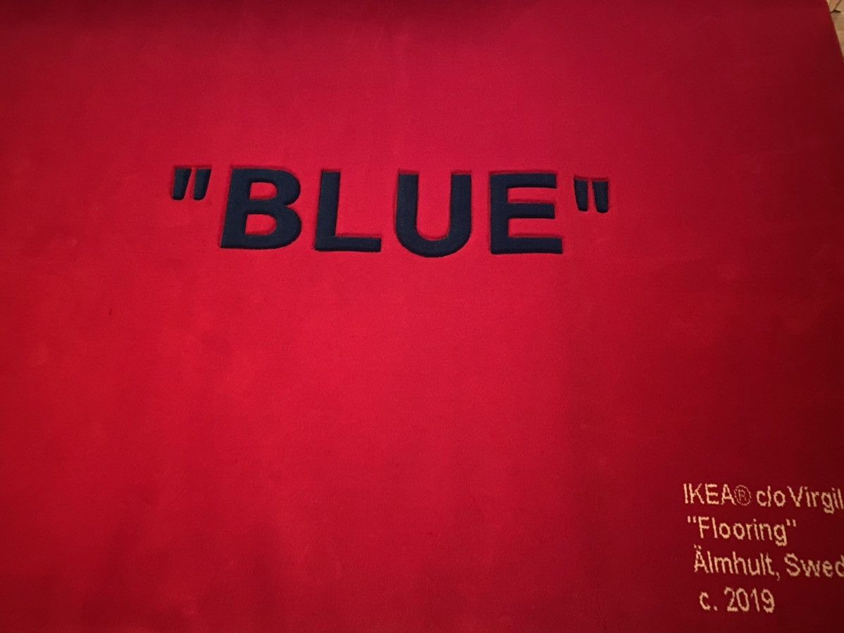 Ikea × Virgil Abloh “Blue“ Rug | Grailed
