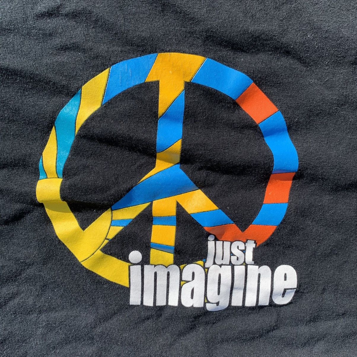 Vintage Vintage Just Imagine Peace Sign T-Shirt | Grailed