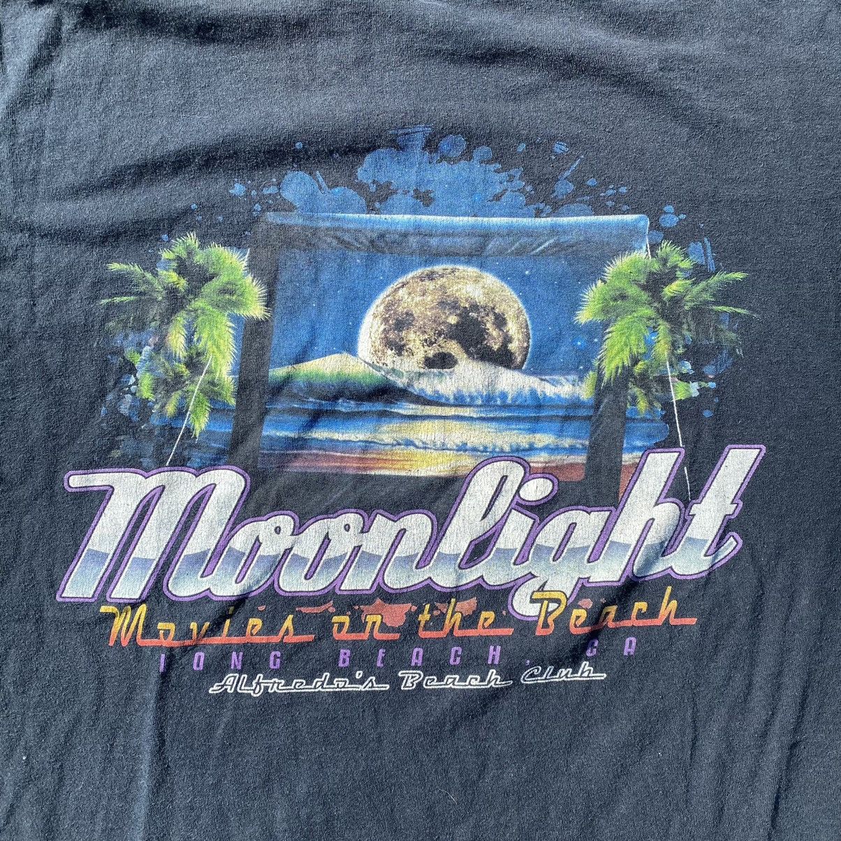 Vintage Vintage Moonlight Movies on the Beach Graphic T-Shirt | Grailed