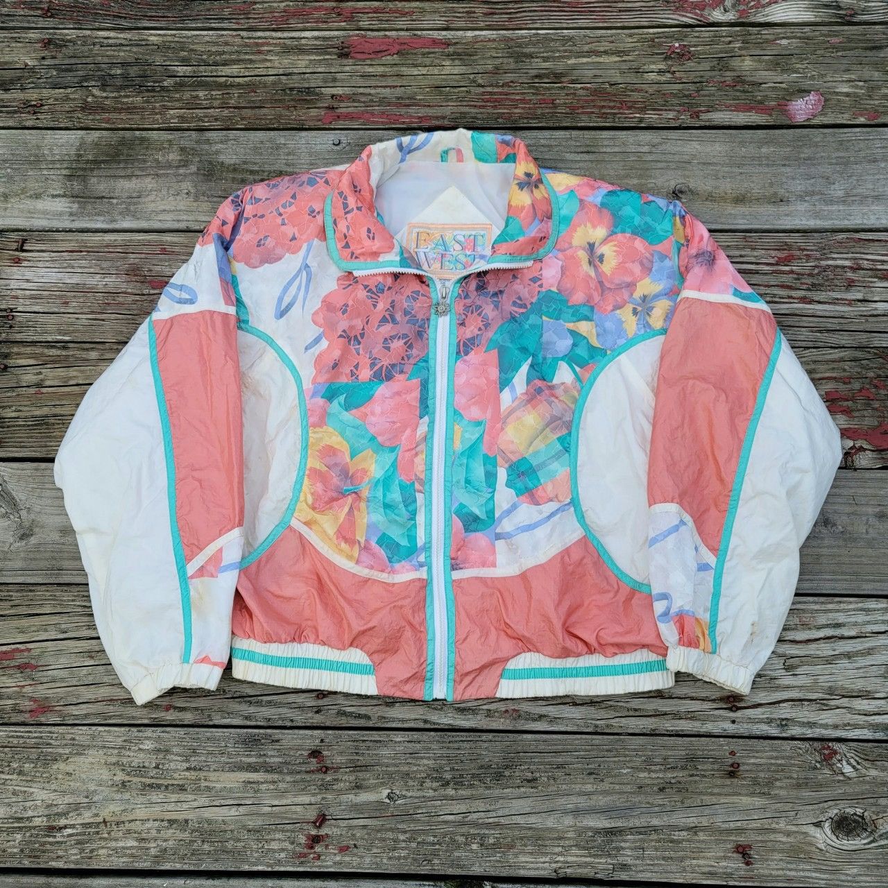 Vintage Vintage East West 1990's abstract windbreaker Large | Grailed