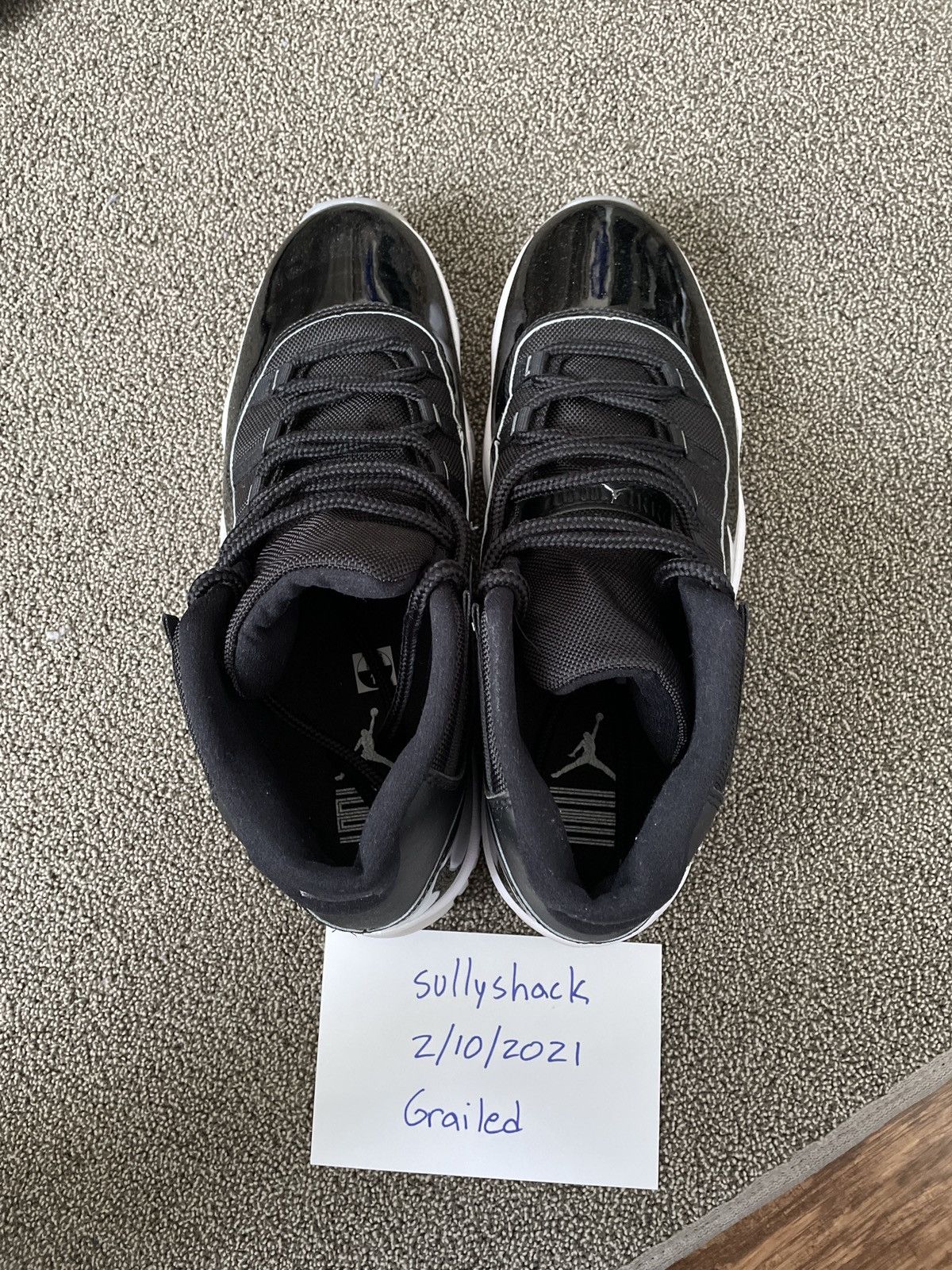 Nike Air Jordan 11 Retro Clear Black | Grailed