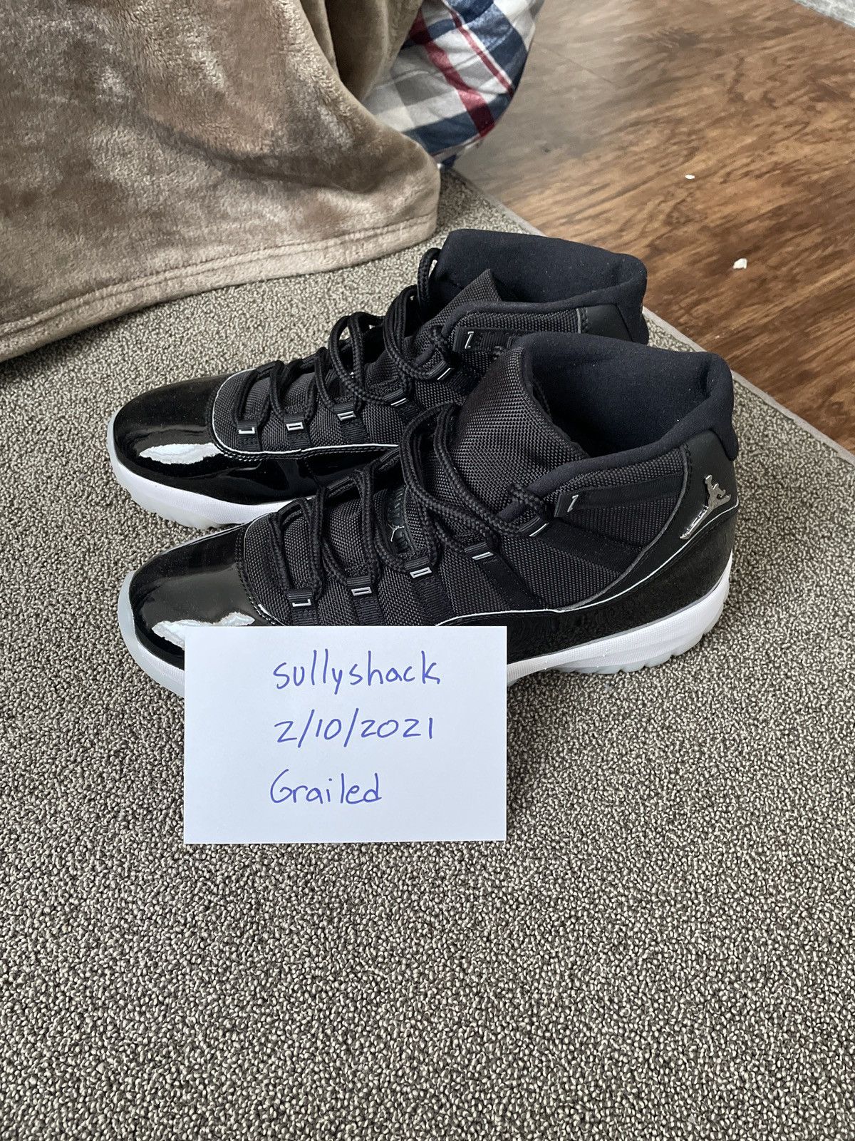 Nike Air Jordan 11 Retro Clear Black | Grailed