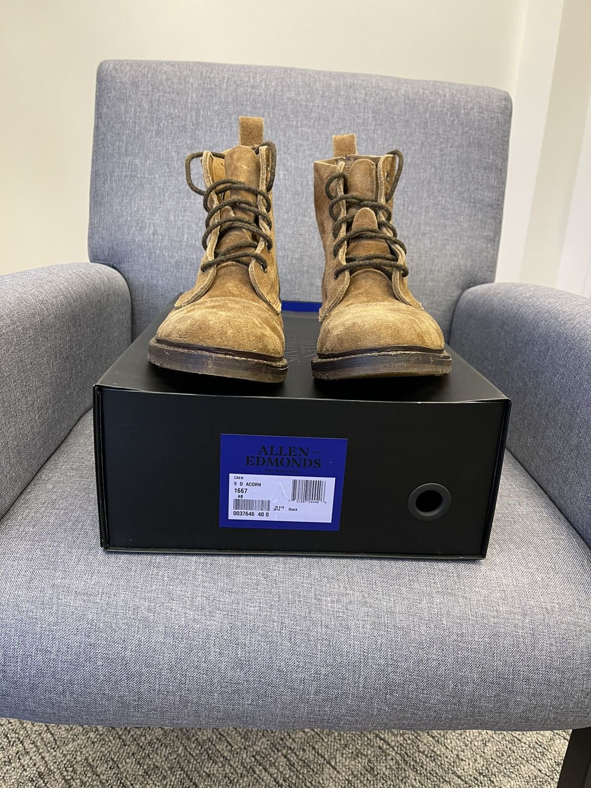 Allen Edmonds Cap Toe Suede Service Boots FINAL PRICE DROP | Grailed